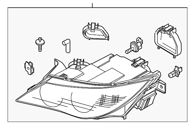 2004-2007 BMW Headlight Assembly 63-12-7-165-986 | AutoNationParts.com