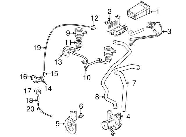 1332455 - Check Valve Connector - 1996-2004 Volvo | Volvo OEM Parts Direct