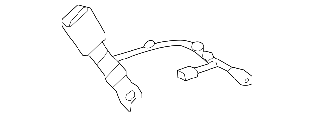 Genuine Toyota Buckle End part# 73230-0E080-B0 for 2014-2019 Toyota ...