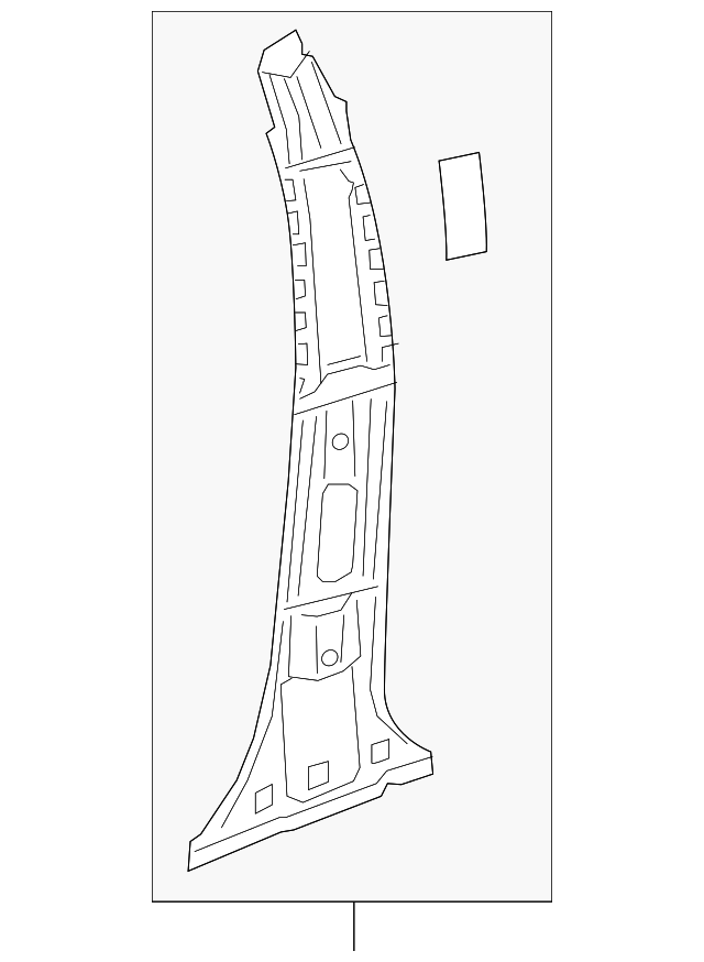2016-2019 Chevrolet Volt Passenger Side Center Pillar Inner Panel ...