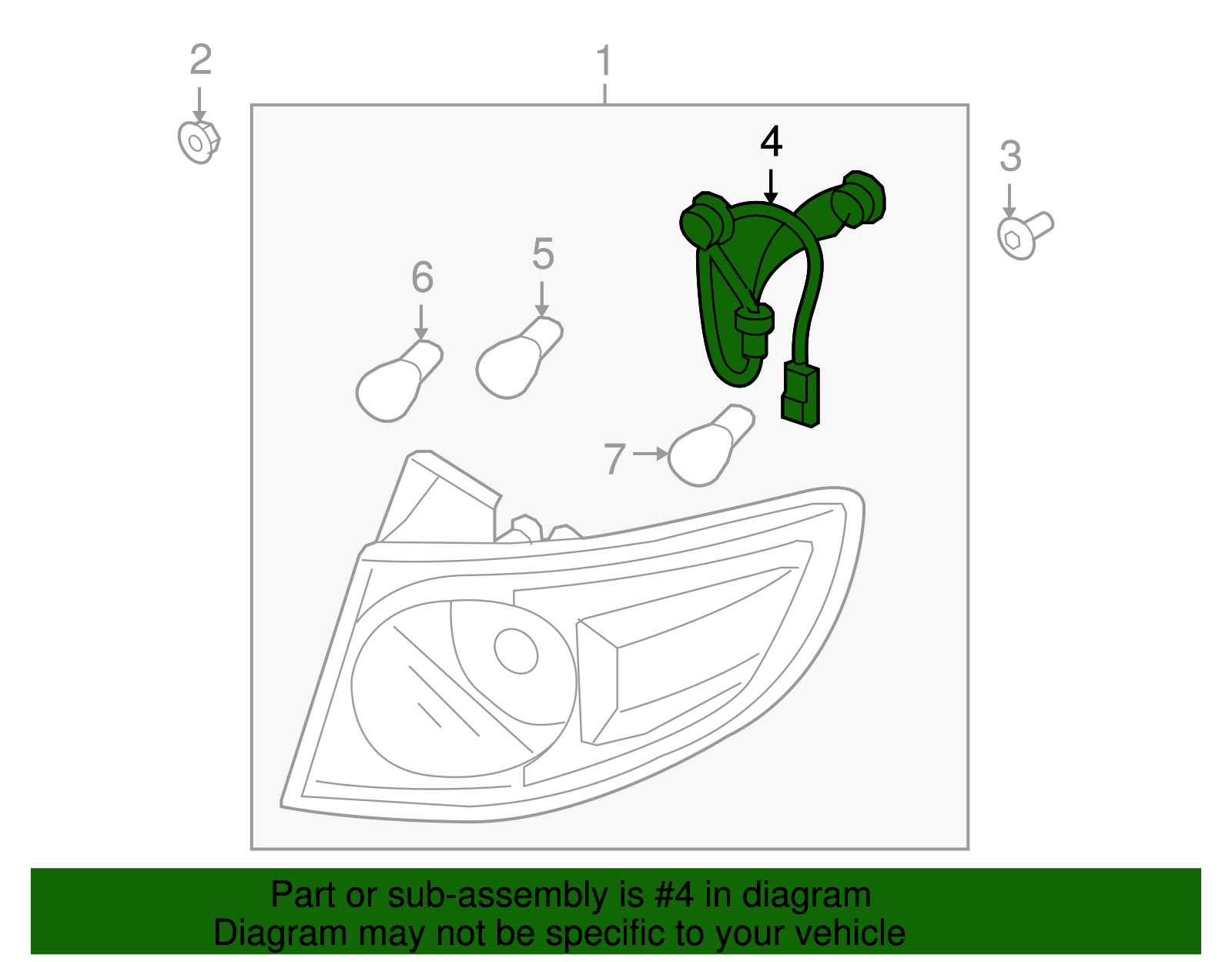 Hyundai - 92480-0W050 - Socket & Wire - 2007-2012 Hyundai Santa Fe ...