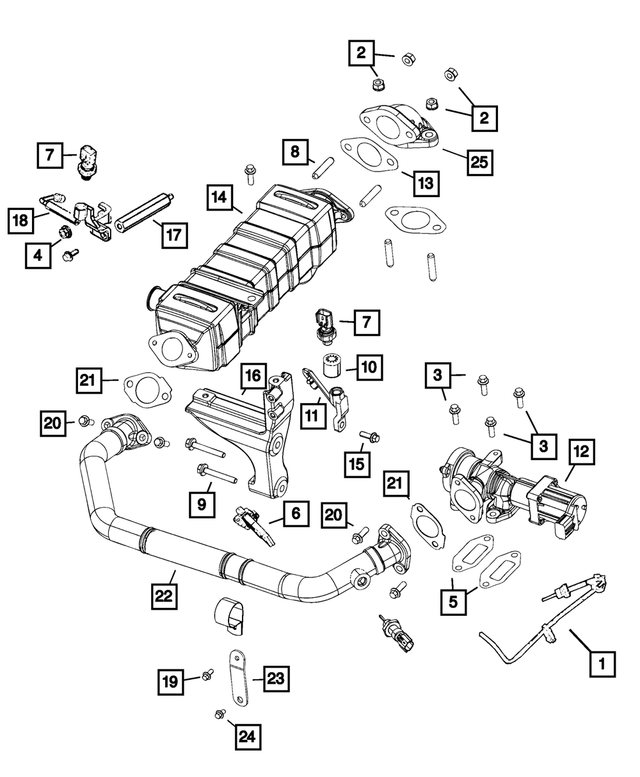 2019-2022 Ram Exhaust Manifold Pressure Sensor 68444078AA | Mopar Estores
