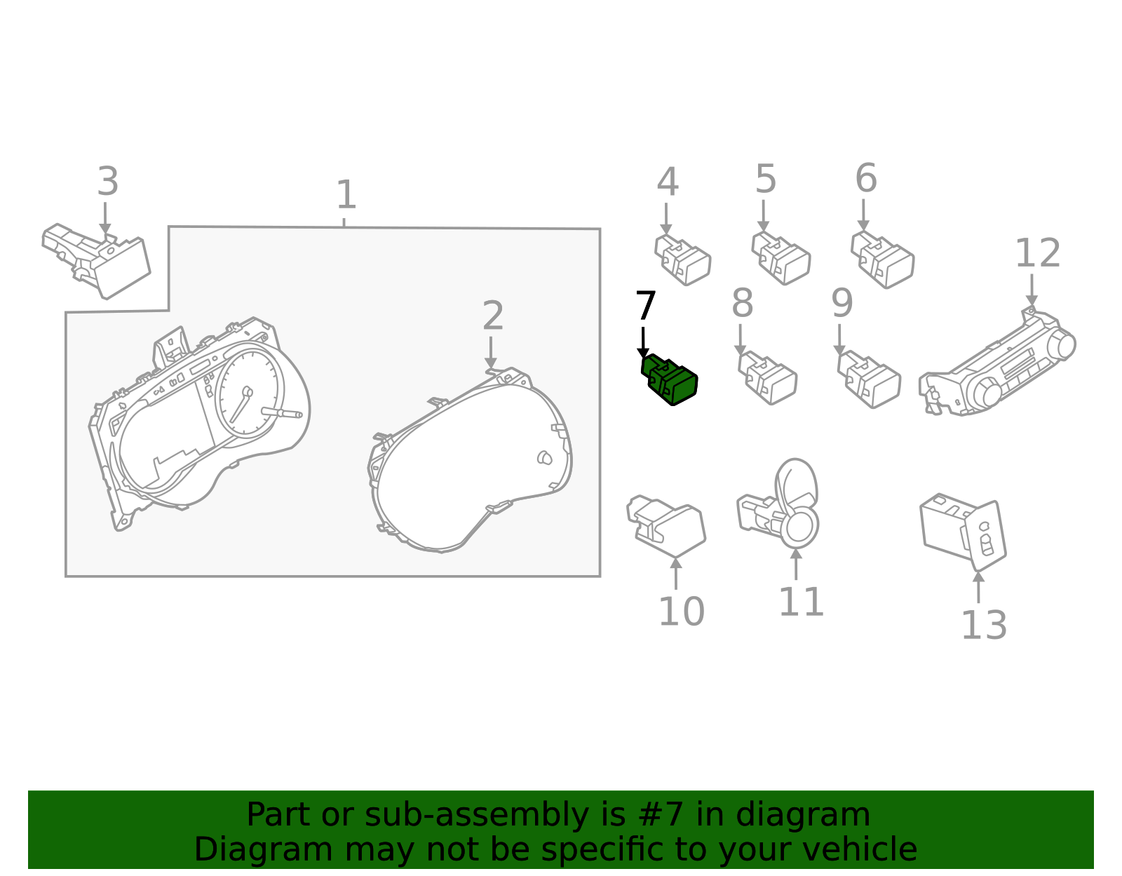2020-2025 Nissan Parking Aid Switch 25989-5SA0A | Ziegler Nissan of ...