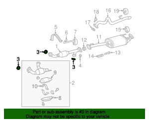 1993-2024 Toyota Gasket, Exhaust Pipe 9008043036 | Toyota Parts Center