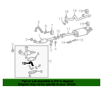 2003-2021 Toyota Catalytic Converter Heat Shield Clamp (Left) 18421 ...