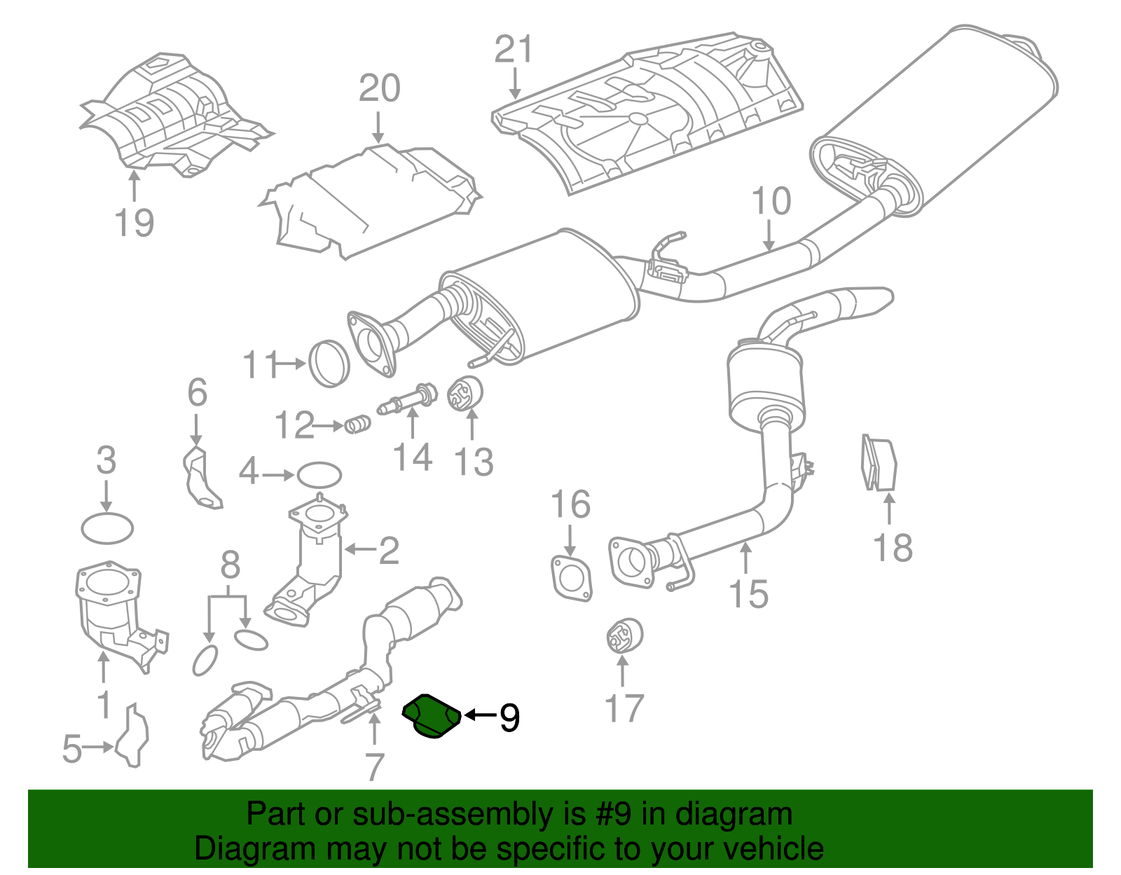 20611-1AA2A - 2009-2024 Nissan - Front Pipe Mount Cushion | Anicra ...