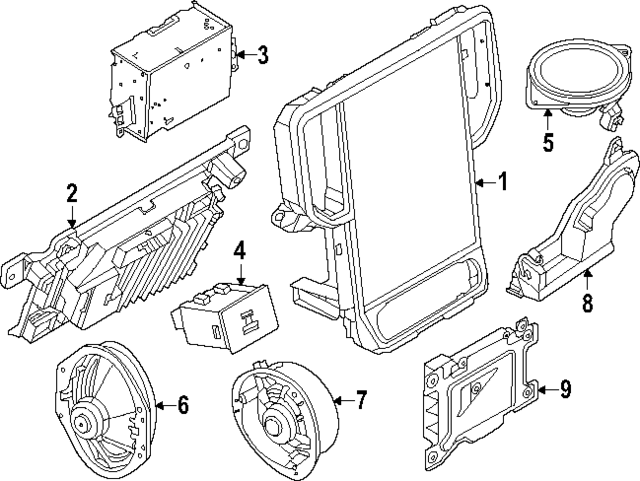 N1WZ-19A387-A - Infotainment Display Control Module 2024-2025 Ford ...