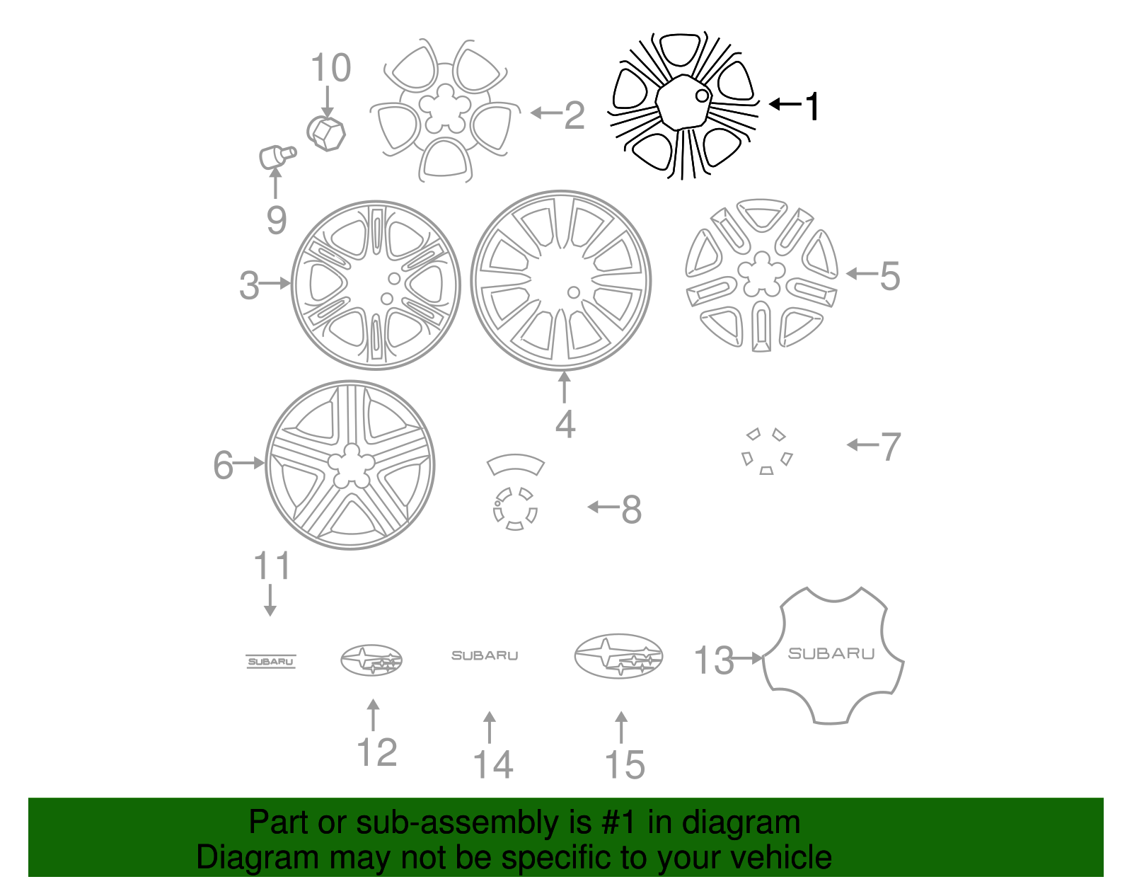 2007 Subaru Wheel, Steel 28111SA002 | Retail Performance Auto Parts