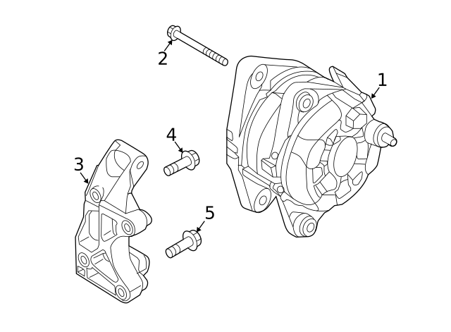 2006-2024 Hyundai Alternator Mount Bolt 37451-3C000 | OEM Parts Online