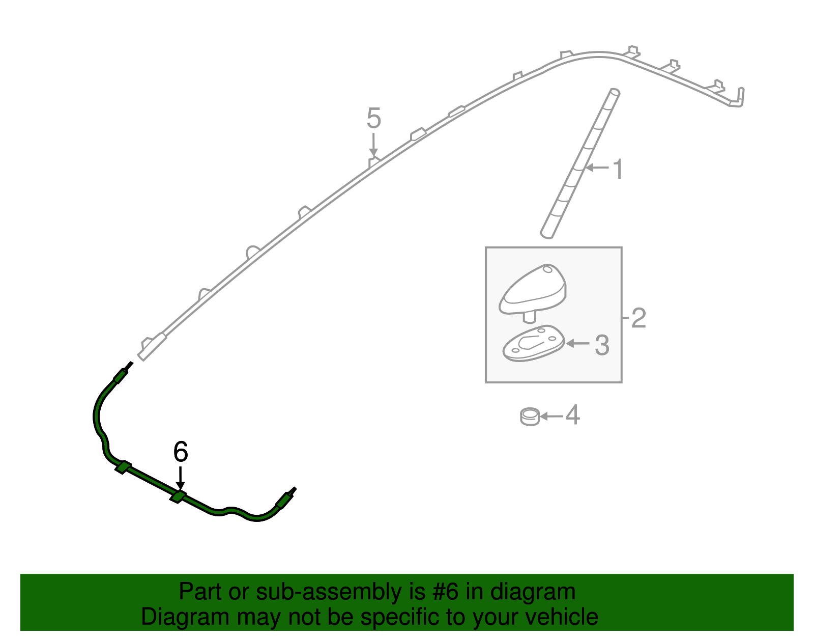 96220-1R100 - Antenna Cable 2012 Hyundai Accent | AutoNation Parts