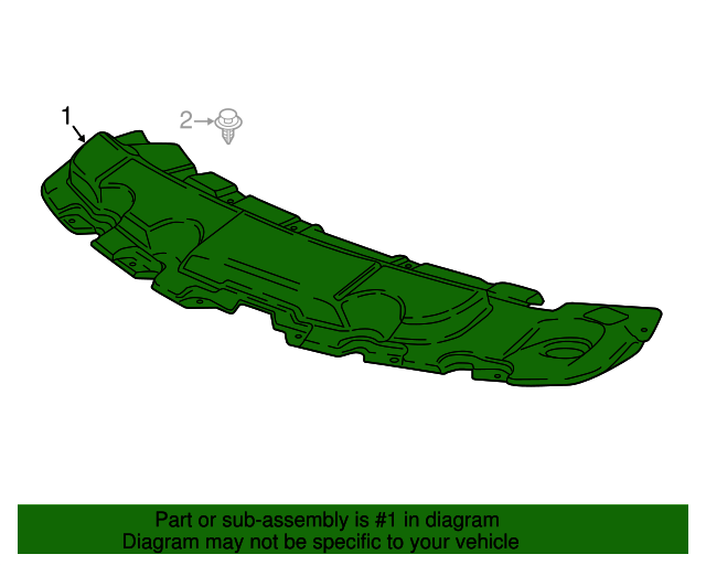 2018-2021 Buick Enclave Intake Air Splash Shield 84205604 GM ...