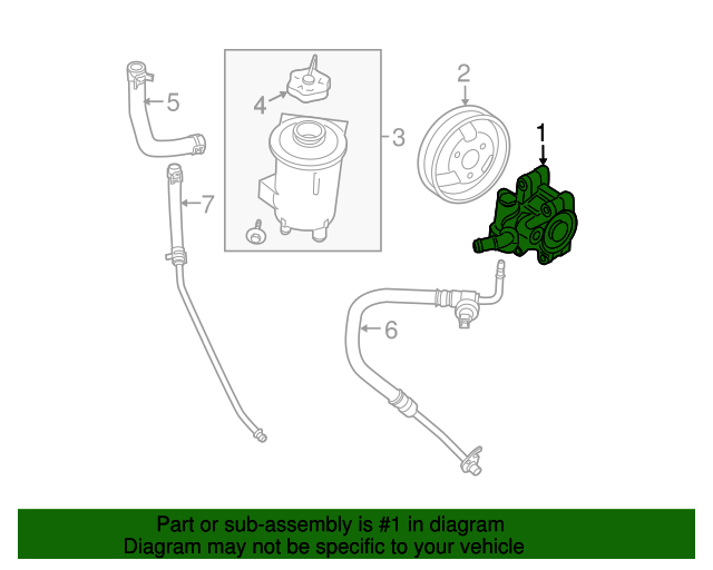 9L5Z-3A674-BRM 2009-2011 Ford Ranger Power Steering Pump | Fairway Ford ...