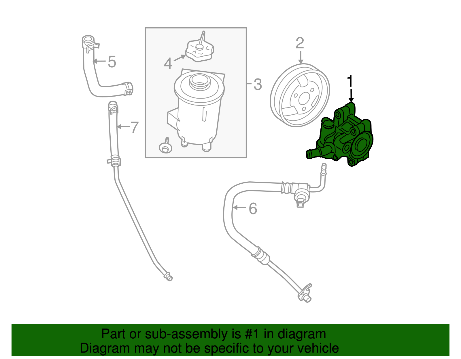 2005-2009 Ford Ranger Motorcraft™ Power Steering Pump stp213rm ...