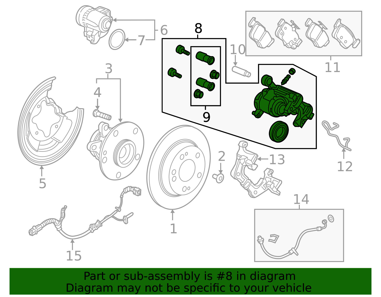 2016-2025 Honda Disc Brake Caliper 43018-T20-A02 | hondapartswd