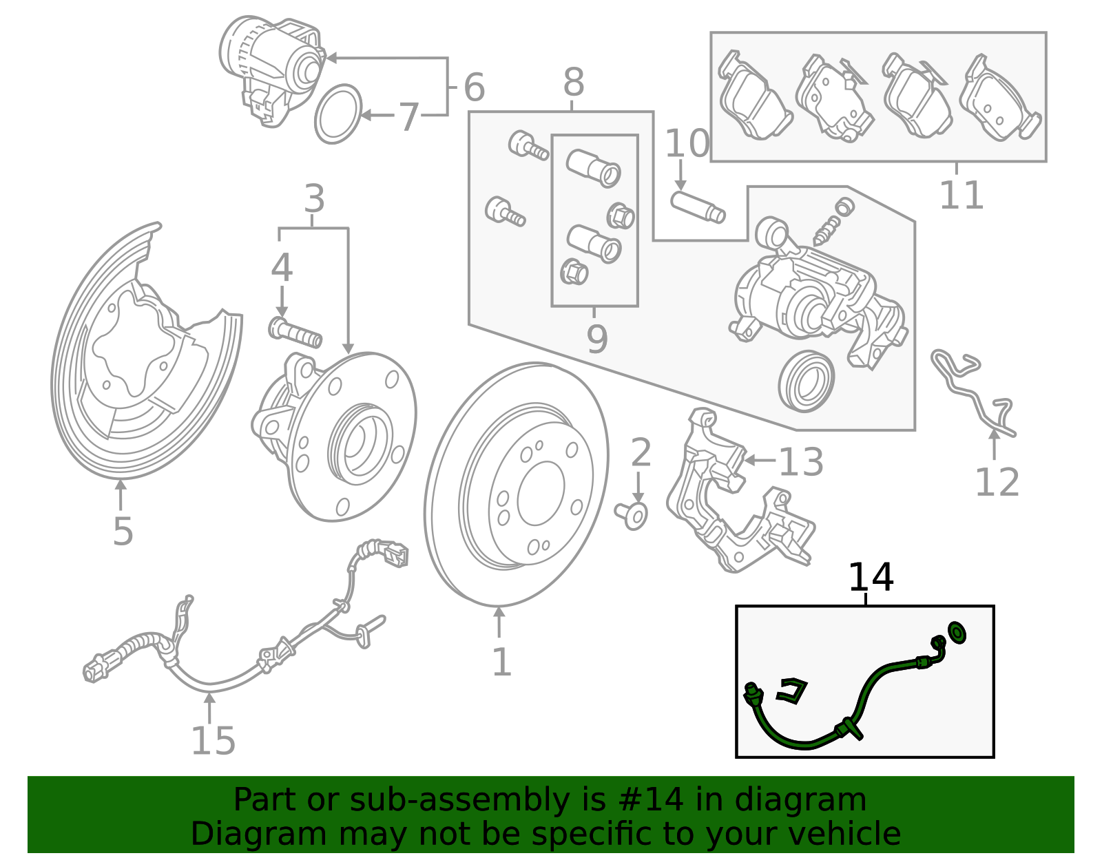 01468-TBA-A00 - 2016-2022 Honda - Hose Set L Rear Brake | Genuine Honda ...