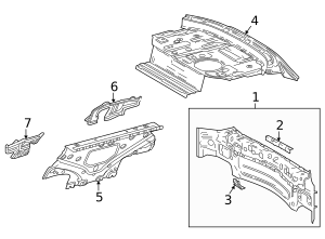64101-62020 - Package Tray 2021-2024 Toyota Mirai | Ourisman Toyota Parts