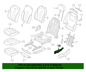 52107317459 - 2013-2023 BMW Outer Finish Panel Support (52-10-7-317-459 ...