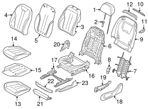 2013-2023 BMW Finisher, upper rail, front, left 52-10-7-318-993 ...