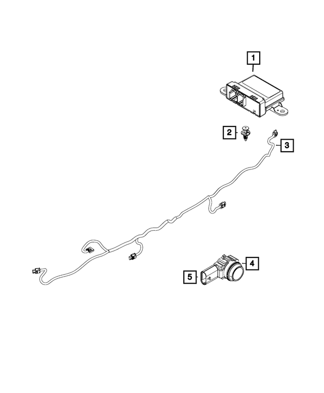 2017-2018 Jeep Compass Rear Fascia Wiring 68352570AC | My Mopar Parts