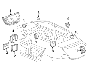 84092755 - Human Machine Interface Control Module Bypass Module Bracket ...