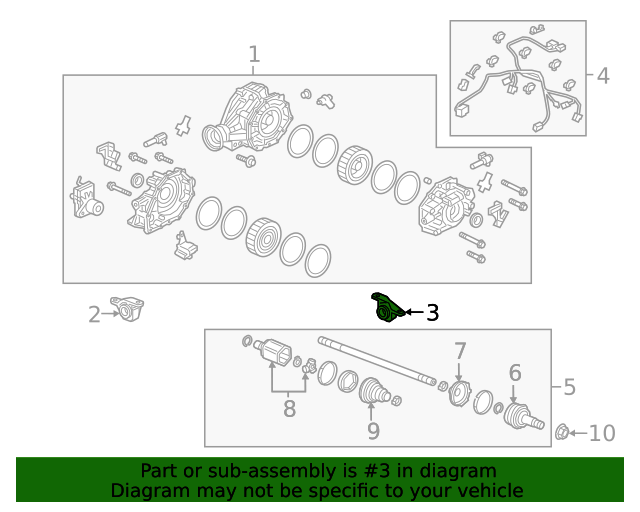 50720-TYA-A01 - Differential Mount 2022-2024 Acura MDX | AutoNation Parts
