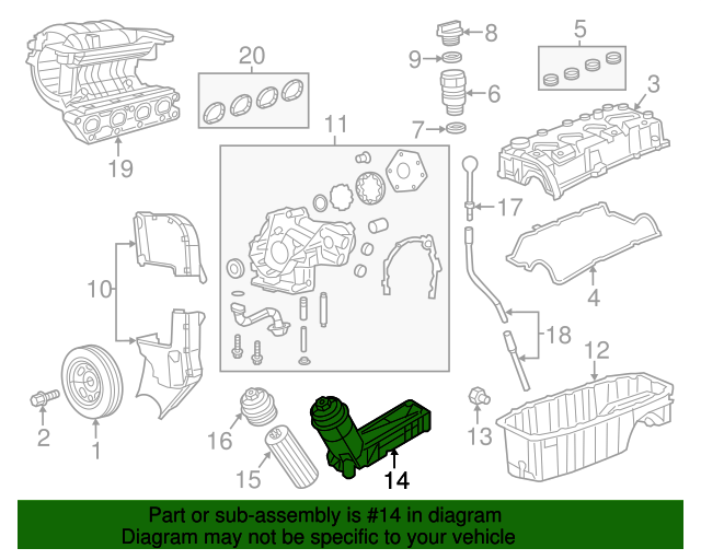 2012-2017 Fiat 500 Engine Oil Filter Housing 4892638AA | TascaParts.com