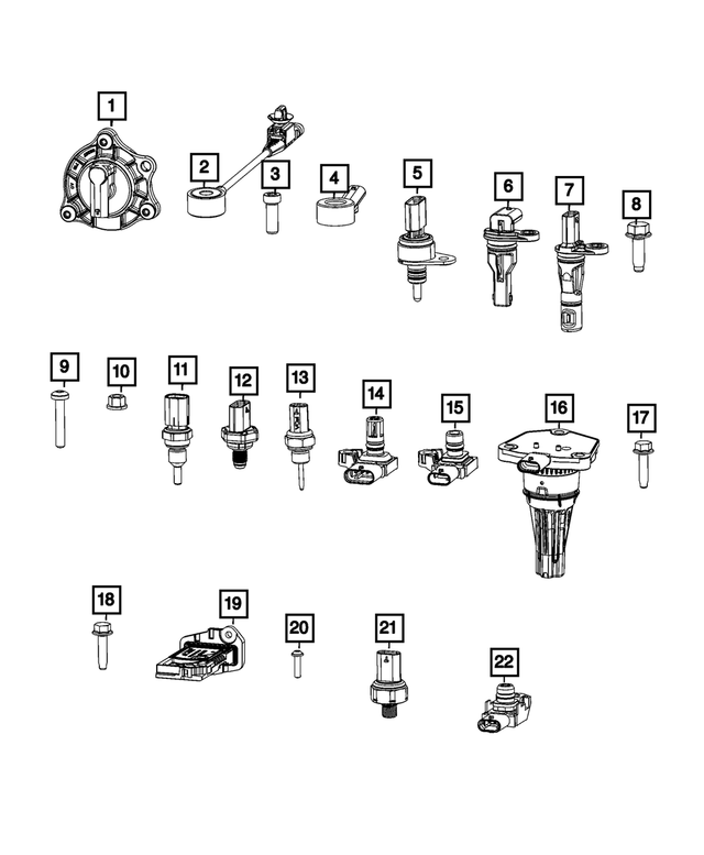 68458330AA - Turbo Inlet Pressure Sensor 2025 Ram 1500 | Mopar Factory ...