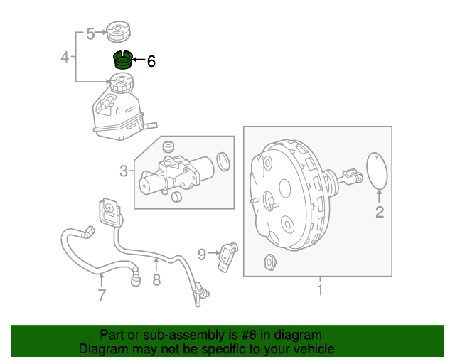 000-431-43-34-64 - Brake Master Cylinder Reservoir Strainer 1990-2024 ...