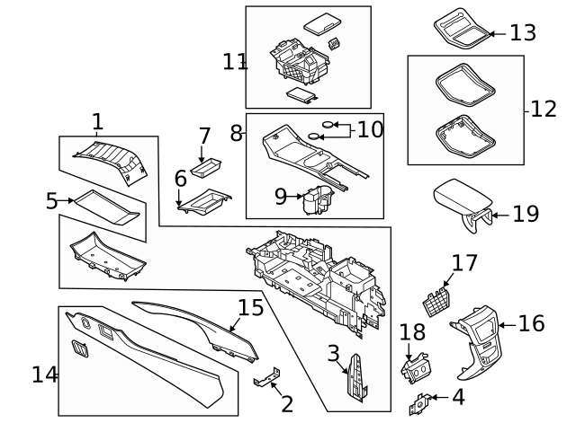 2021-2023 Lincoln Nautilus Panel Assembly Console ma1z58045a36ba ...