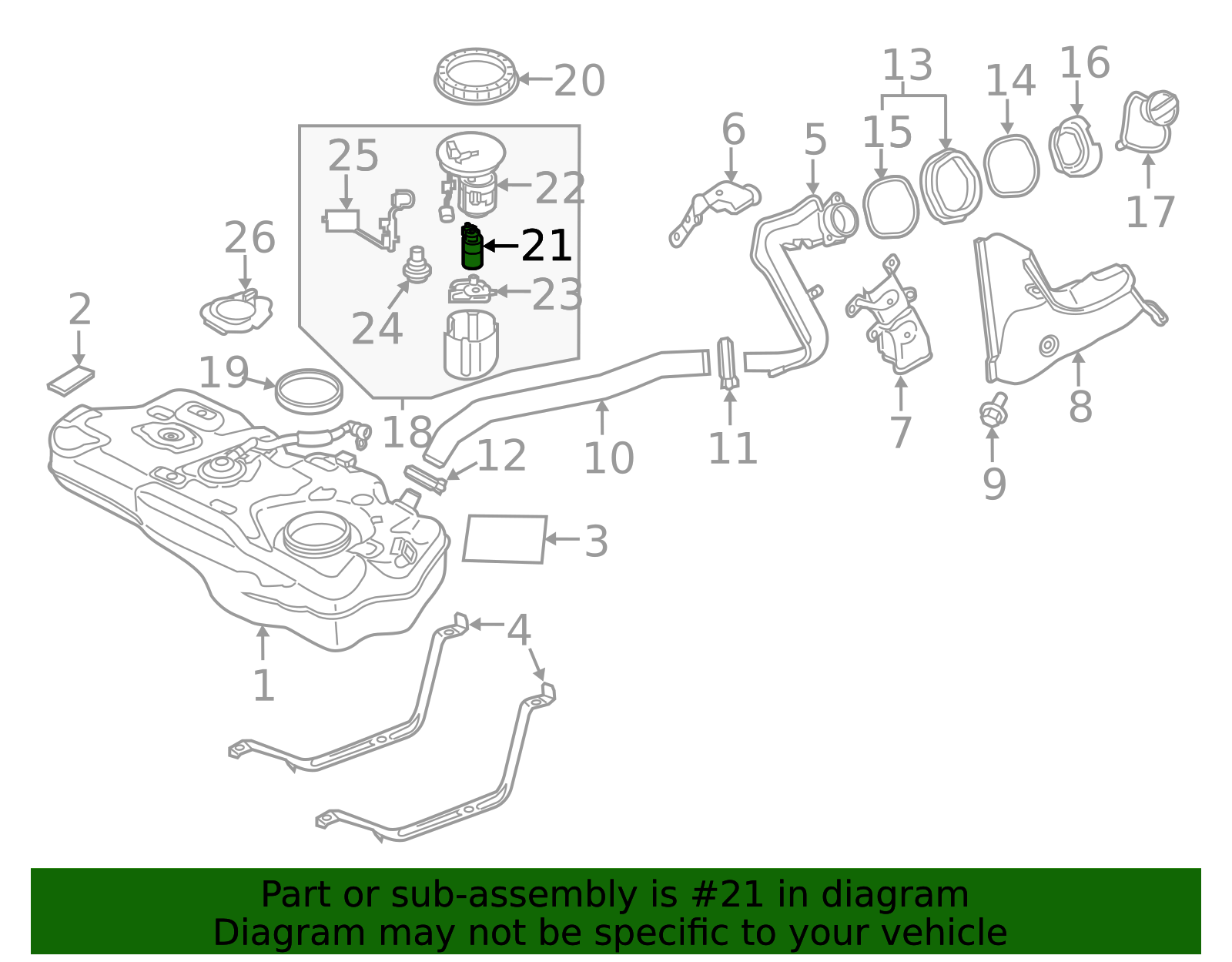 2016-2020 Toyota 2016-2020 Toyota - Fuel Pump 23221-WB002 | Sparks Parts