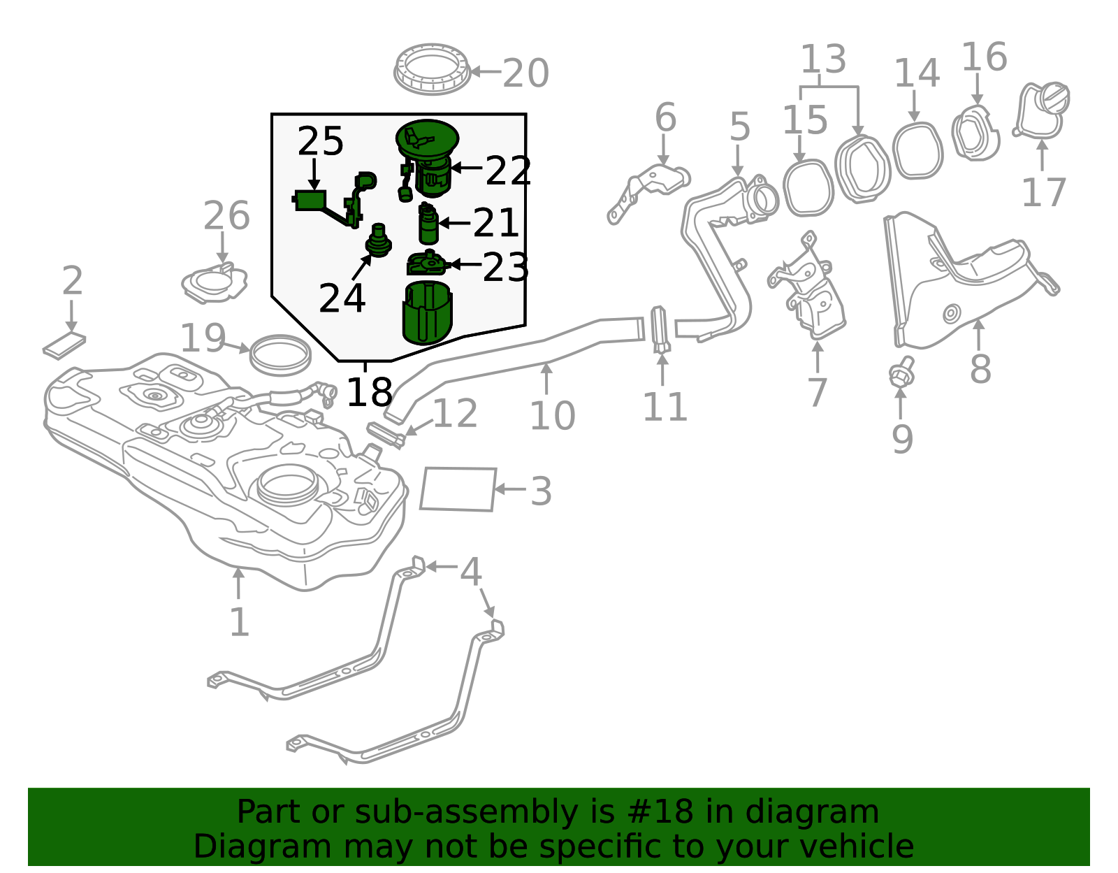 2016-2020 Toyota Fuel Pump Assembly 77020-WB001 | Toyota San Diego Parts