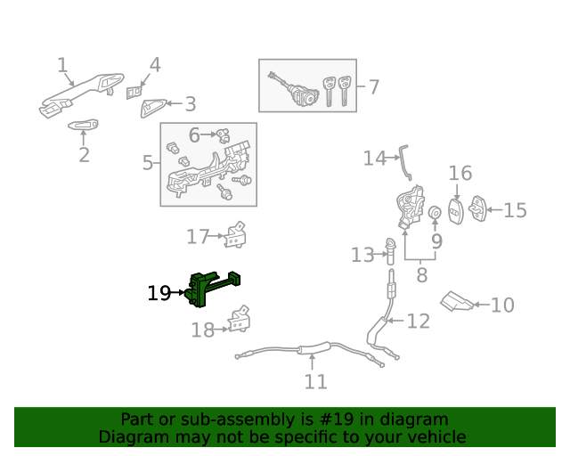 2016-2022 Lexus Door Check 68610-0E080 | AutoNationParts.com