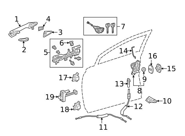 2016-2022 Lexus Door Check 68610-0E080 | AutoNationParts.com