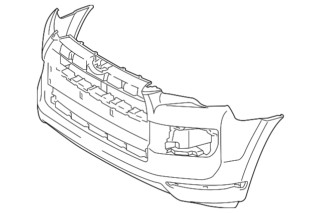 52119-35919 - Cover Front Bumper L P - 2021-2023 Toyota 4Runner | OEM ...