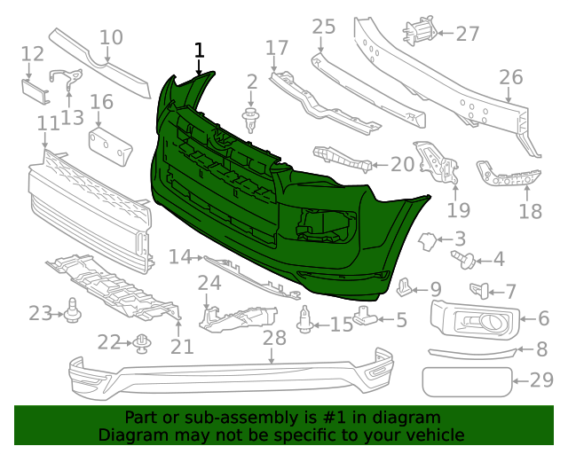 52119-35921 - Bumper Cover - 2022-2023 Toyota 4Runner | OEM Genuine ...