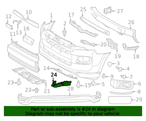Genuine Toyota Air Inlet Duct part# 53286-35030 for 2014-2024 Toyota ...