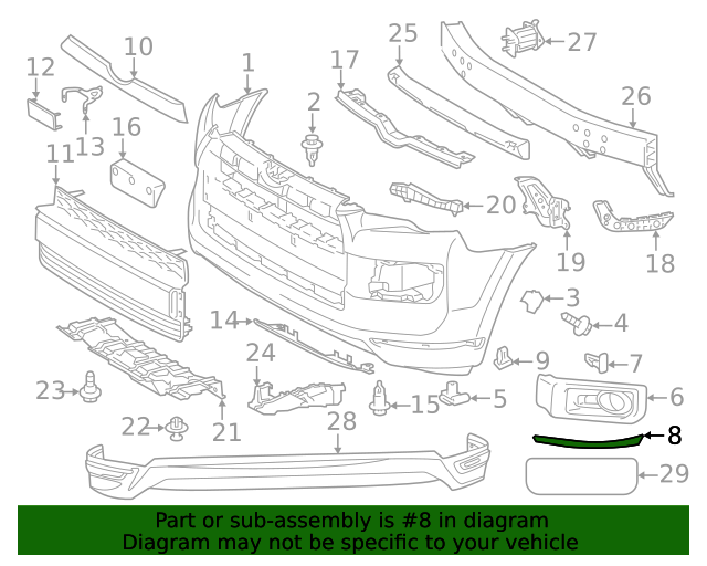 52713-35020-C0 - Trim Molding - 2022-2023 Toyota 4Runner | OEM Genuine ...