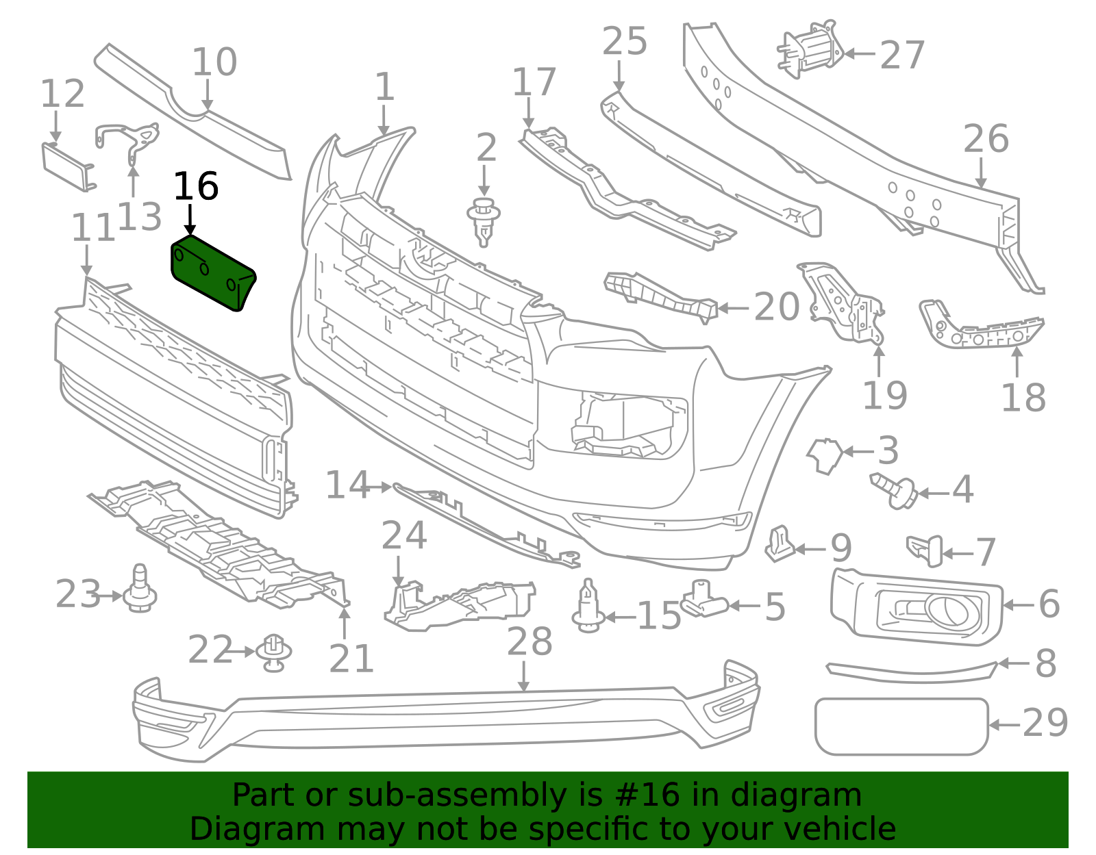 2014-2024 Toyota 4Runner License Bracket 52114-35050 | OEM Parts Online