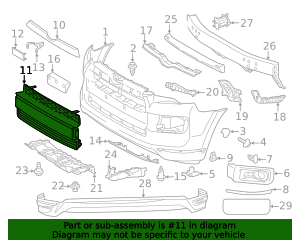 2020-2021 Toyota 4Runner Lower Grille 52701-35030 | OEM Parts Online
