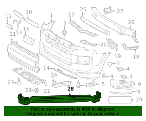 2020-2021 Toyota 4Runner Front Spoiler PZ321-35004 | OEM Parts Online