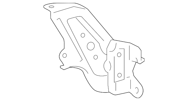 Toyota Bumper Cover Support Rail Bracket (Left, Front) Part# 5210335110 ...