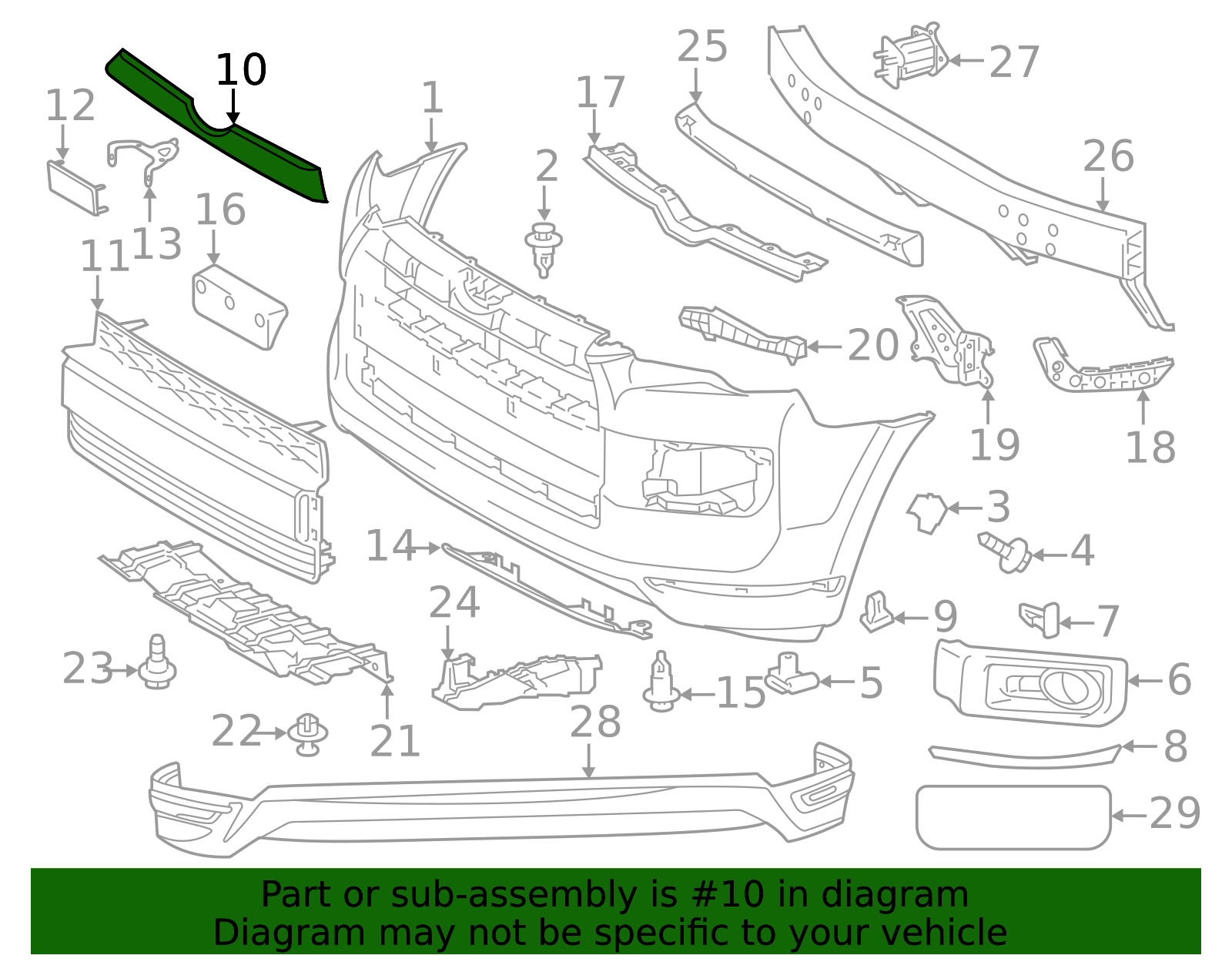 2014-2024 Toyota 4Runner Upper Molding 53122-35060 | OEM Parts Online
