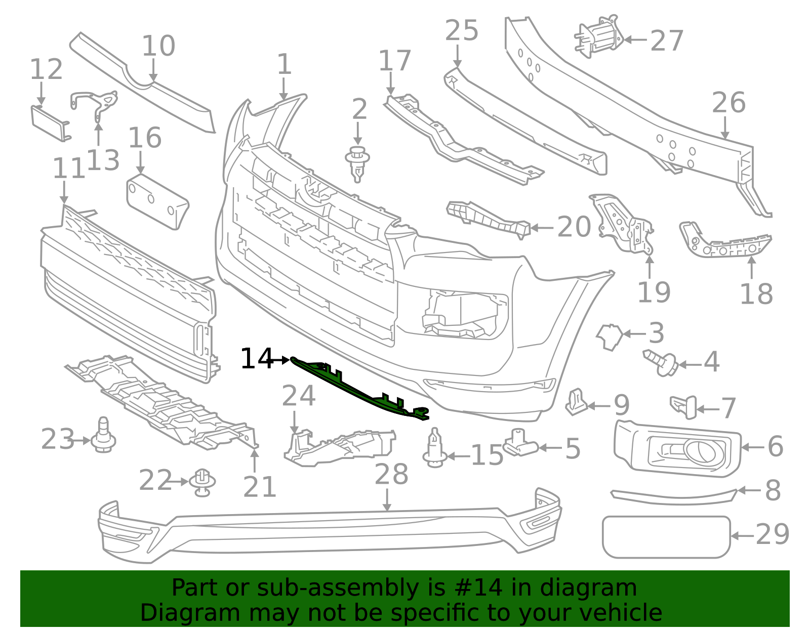 Genuine Toyota Lower Support part# 52675-35010 for 2014-2024 Toyota ...