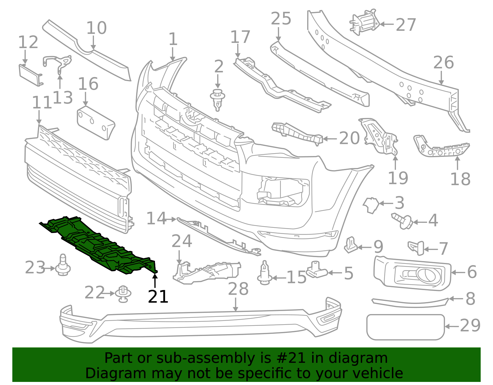 Genuine Toyota Lower Cover part# 52129-35040 for 2014-2024 Toyota ...