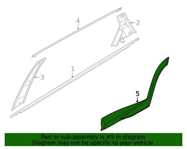 2022-2024 Hyundai Tucson Lower Molding 87732-CW000-CA | OEM Parts Online