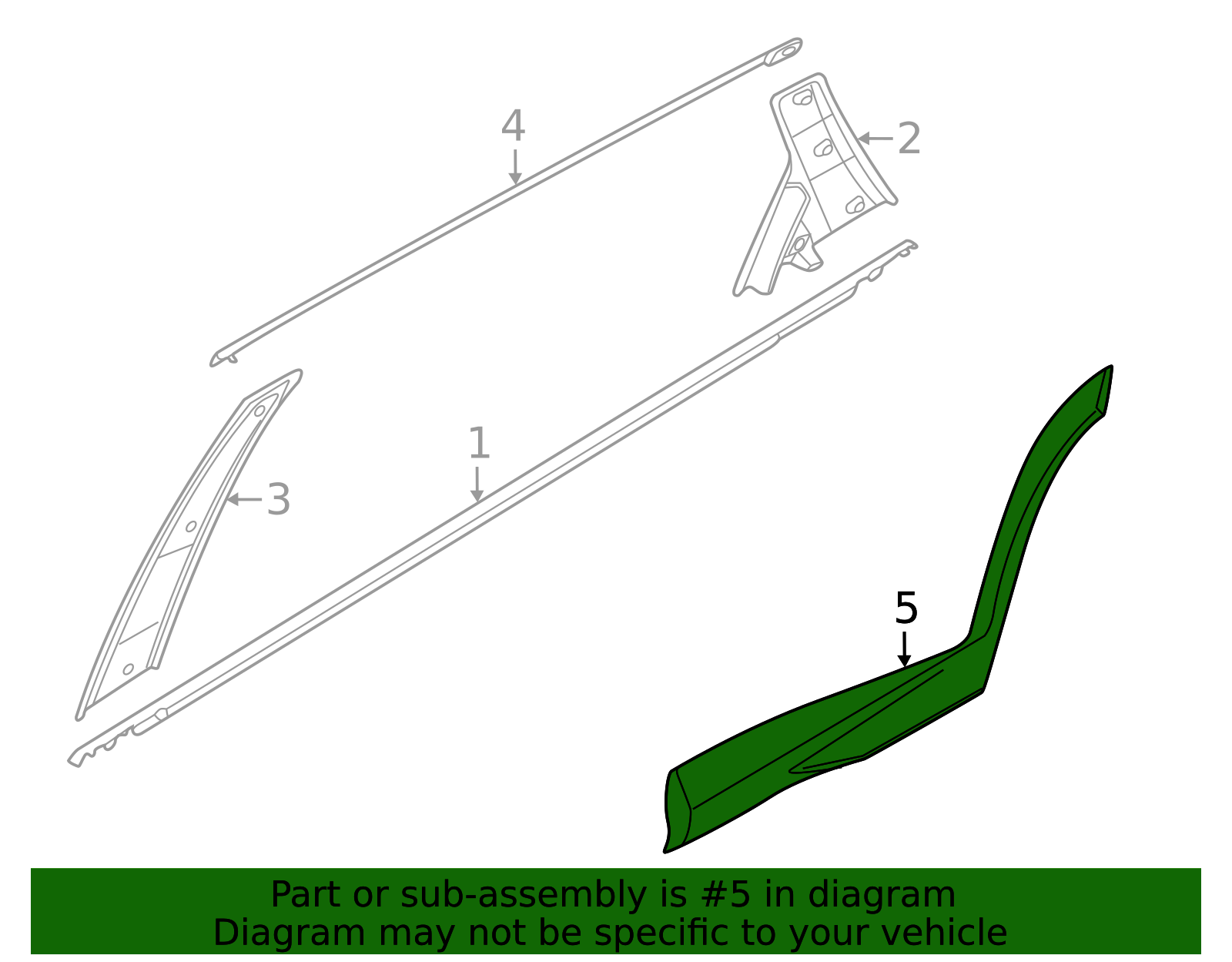 2022-2024 Hyundai Tucson Lower Molding 87732-CW000-CA | OEM Parts Online