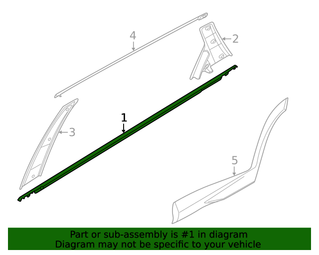 2022 Hyundai Tucson Belt Molding 83220-N9000 | QuirkParts