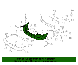 2012-2014 Hyundai Genesis Bumper Cover 86610-3M511 | QuirkParts