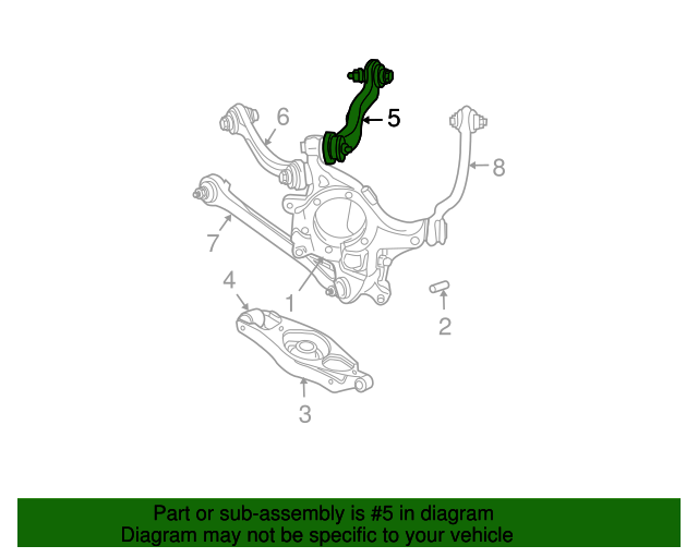 68240574AB - Rear Lateral Arm - 2015-2021 Mopar | Mopar Parts Canada