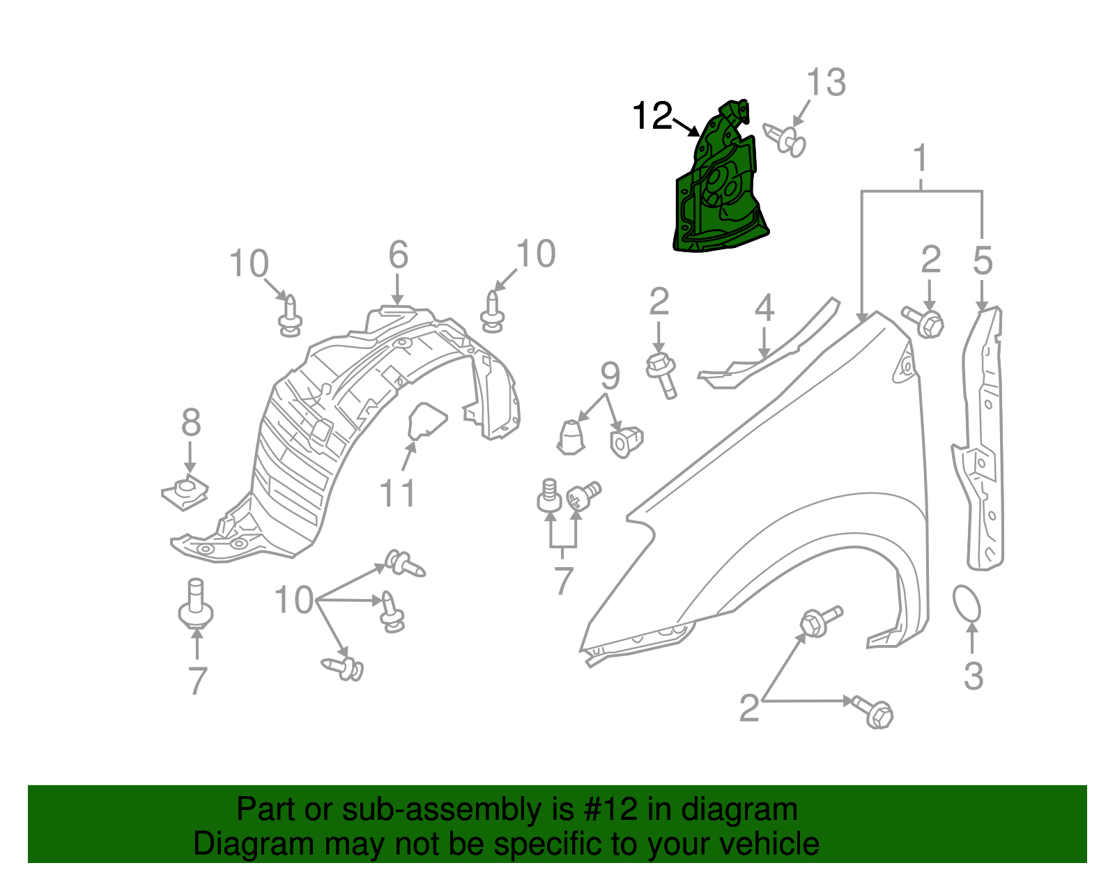 2013-2015 Nissan Shield 64838-4CL0A | Nissan Automotive Parts